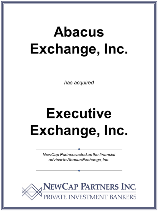 Abacus Exchange | NewCap Partners Inc.
