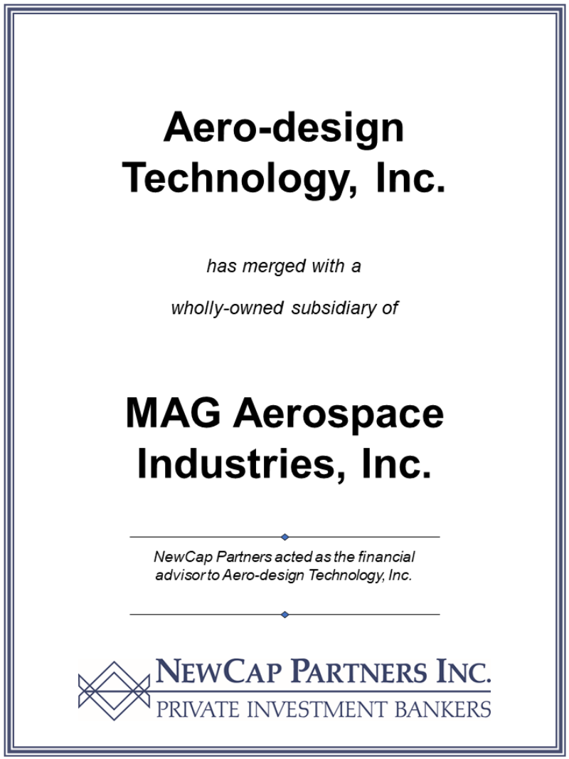 Aero-Design Technology – MAG Aerospace Industries | NewCap Partners Inc.