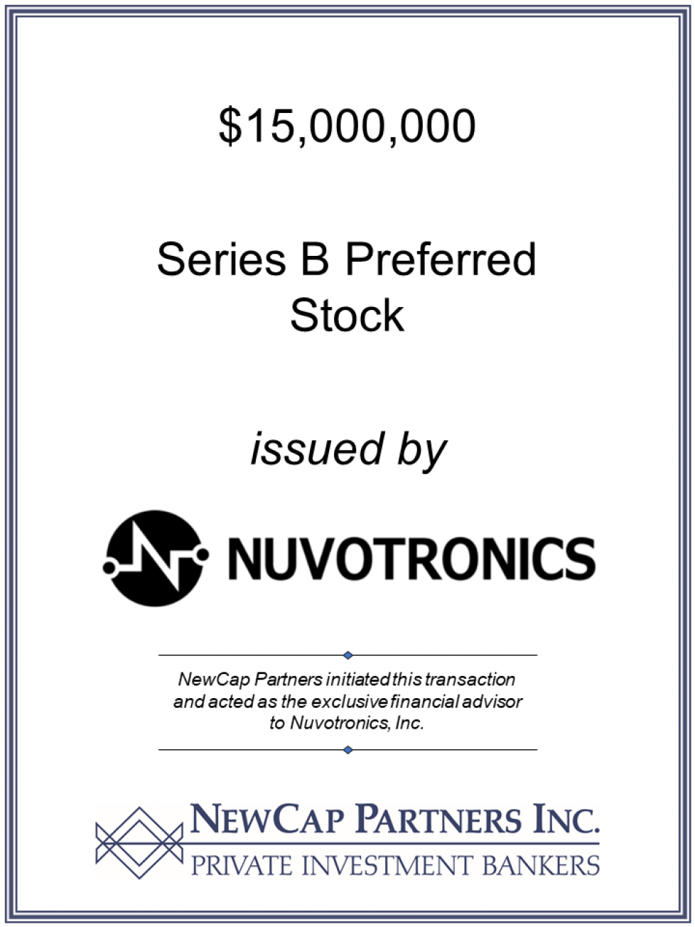 Nuvotronics | NewCap Partners Inc.