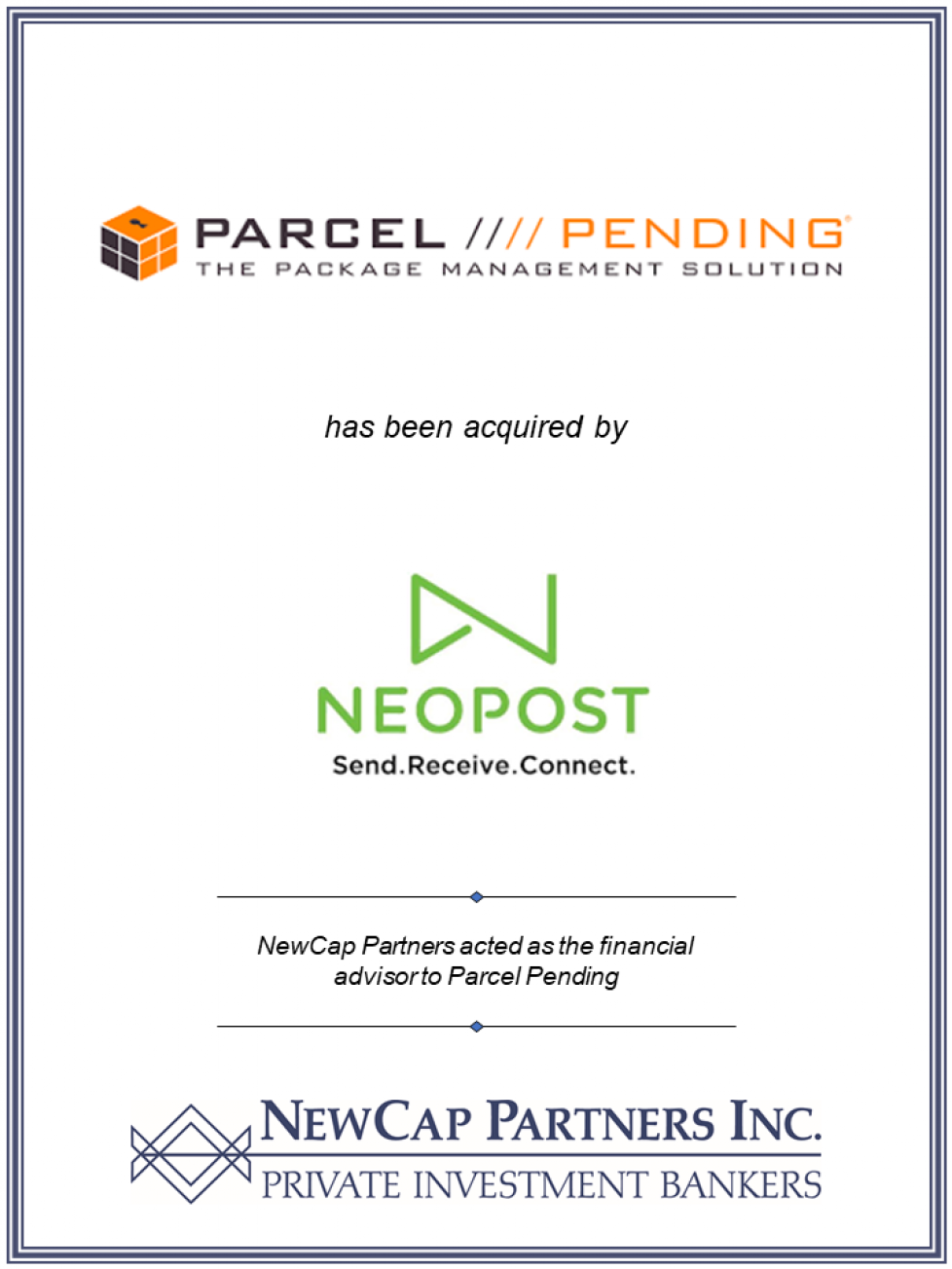 Parcel Pending | NewCap Partners Inc.
