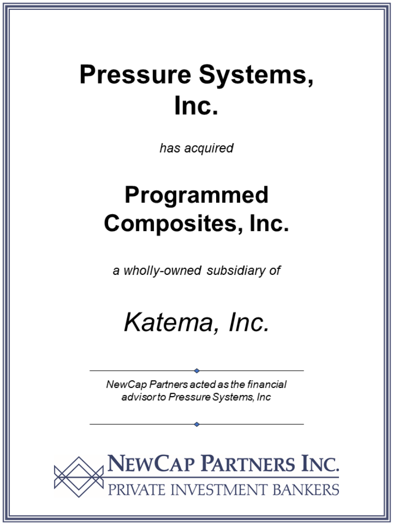 Pressure Systems Inc | NewCap Partners Inc.